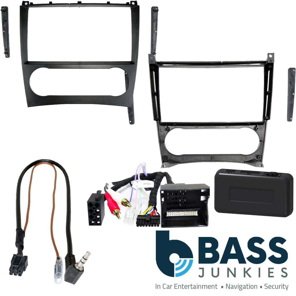 UPGRADED 9" CarPlay Android Car Stereo Kit For Mercedes C GLK Class C2