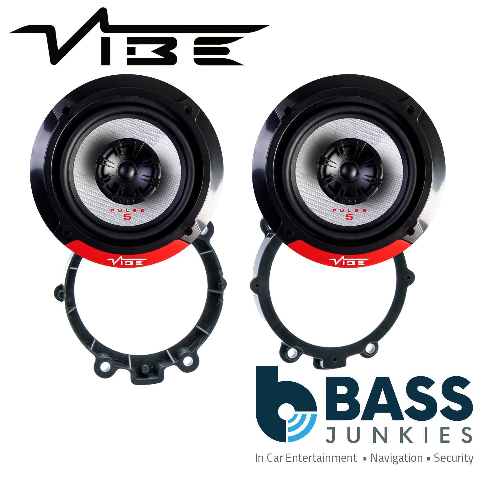 Vibe PULSE5-V3 Coaxial Speakers Supplied with Brackets to fit 5.25" Sp
