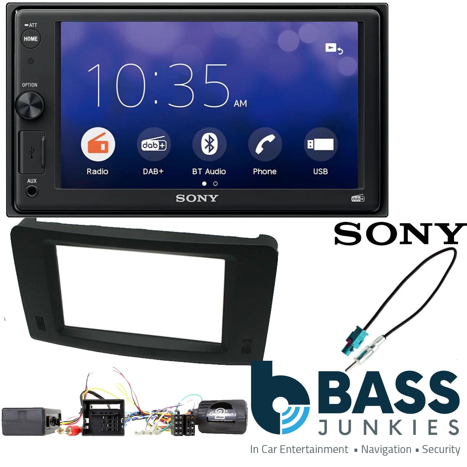 SONY XAV-1550D DAB+ Smart Bluetooth Car Radio + Stereo fitting kit + S