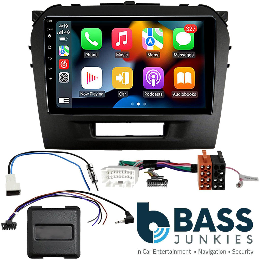 UPGRADED 9" CarPlay Android Car Stereo Fitting Kit For Suzuki Vitara 2