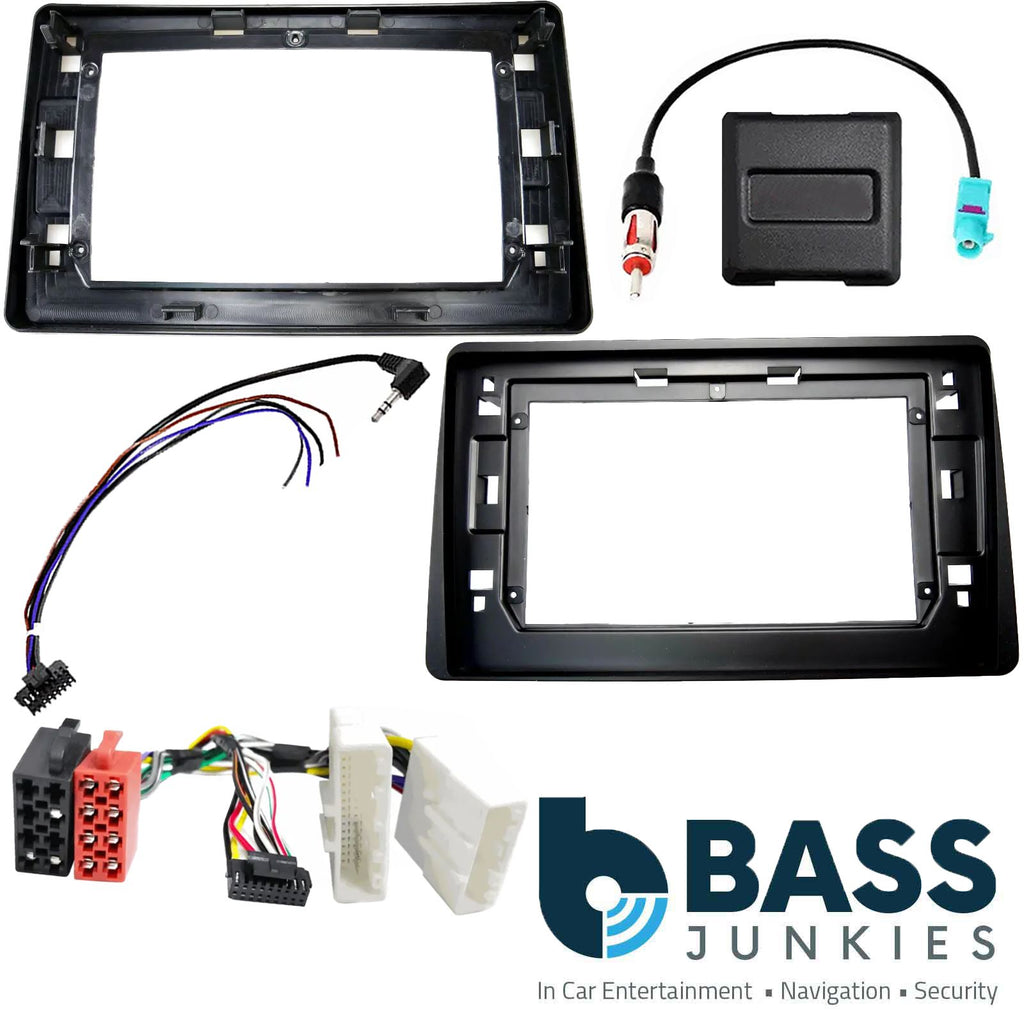 UPGRADED 9" CarPlay Android Car Stereo & Fascia Kit For Renault Duster