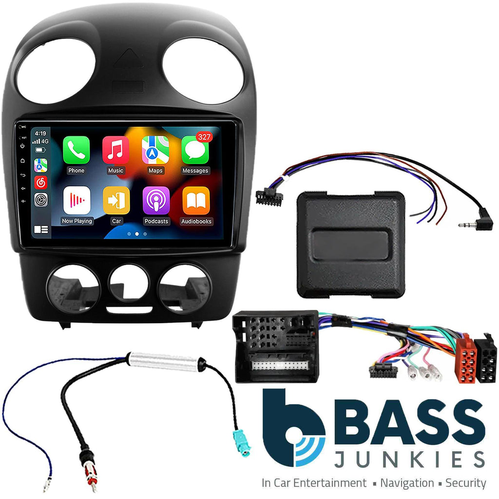 UPGRADED 9" CarPlay Android Car Stereo Fitting Kit For Volkswagen Beet