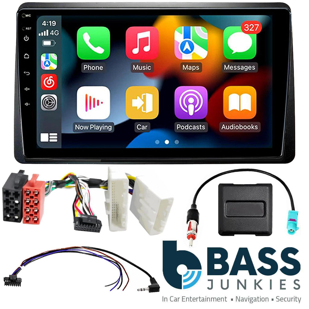 UPGRADED 9" CarPlay Android Car Stereo & Fascia Kit For Renault Duster